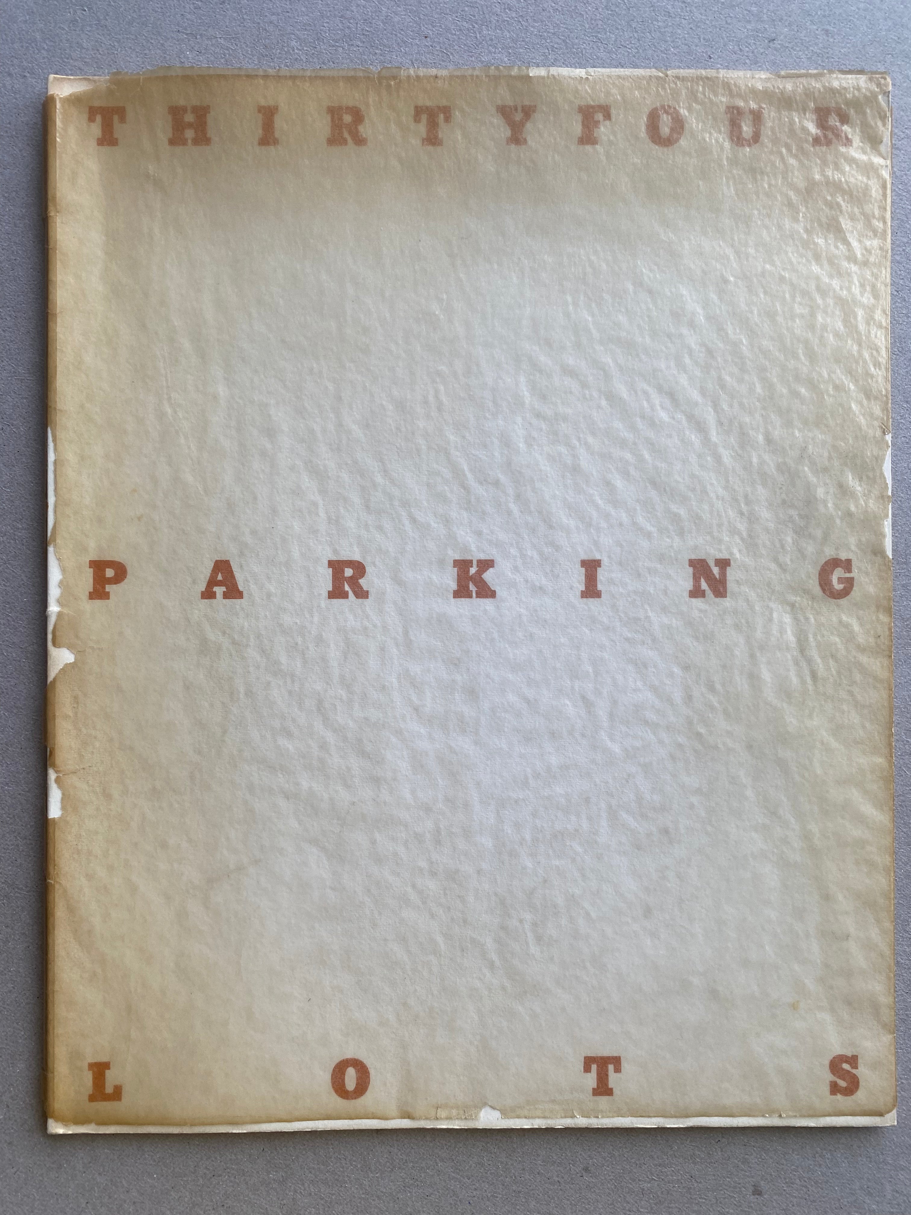 Thirty Four Parking Lots - Ed Ruscha – Spoonbill Books